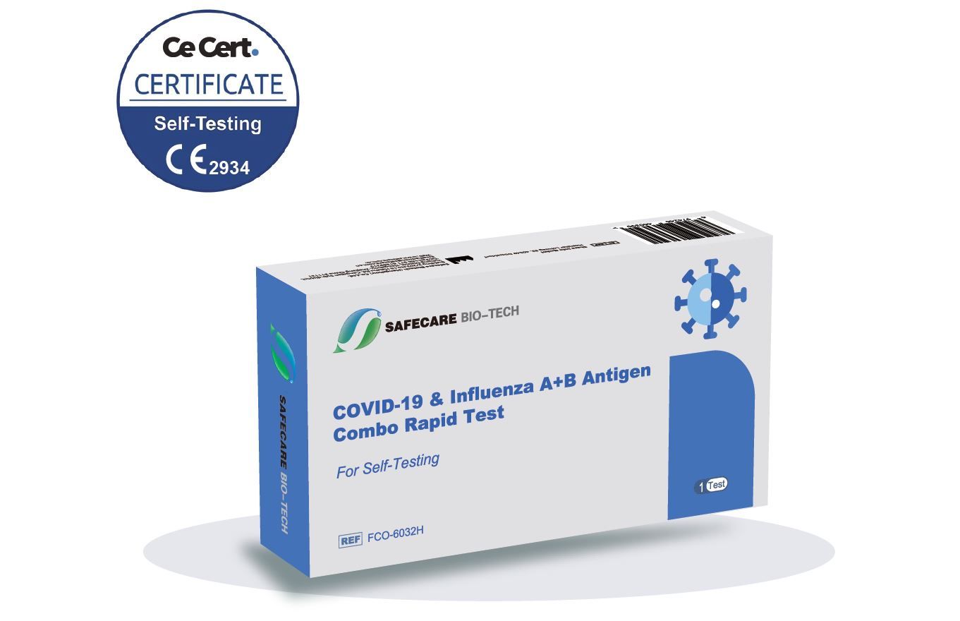 Safecare Influenza A+B & Antigen Covid-19 Combo Rapid Test | 10222